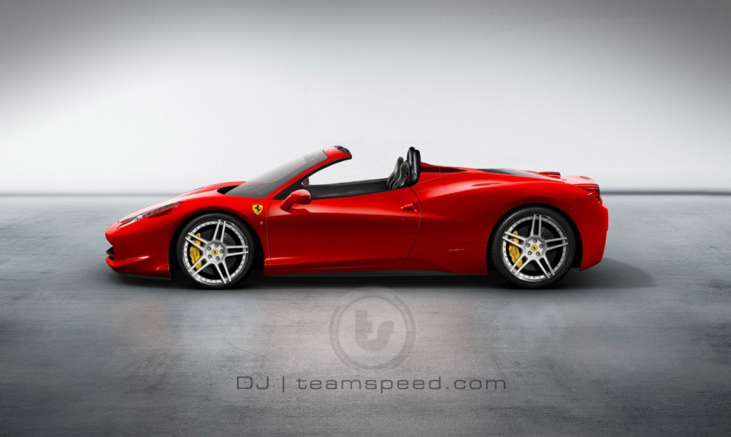 Ferrari 458 Italia Spider Retractable Hard-Top Rendering & Speculations ...