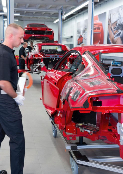 Behind The Scenes Look at Audi R8 e-Tron Production : Automotive Addicts