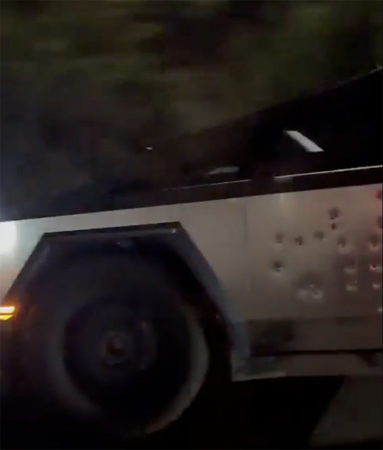 Tesla Cybertruck Gets Riddled by Tommy Gun, Proves Bulletproof ...
