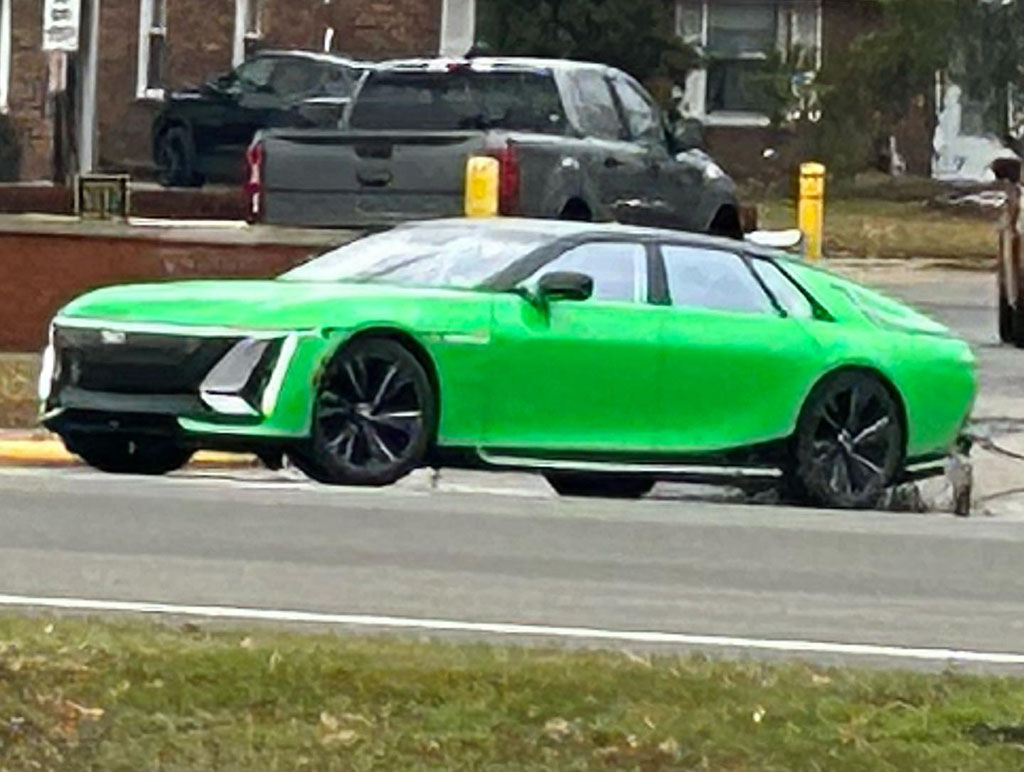 Eye-Popping Green Cadillac Celestiq Build Spotted : Automotive Addicts