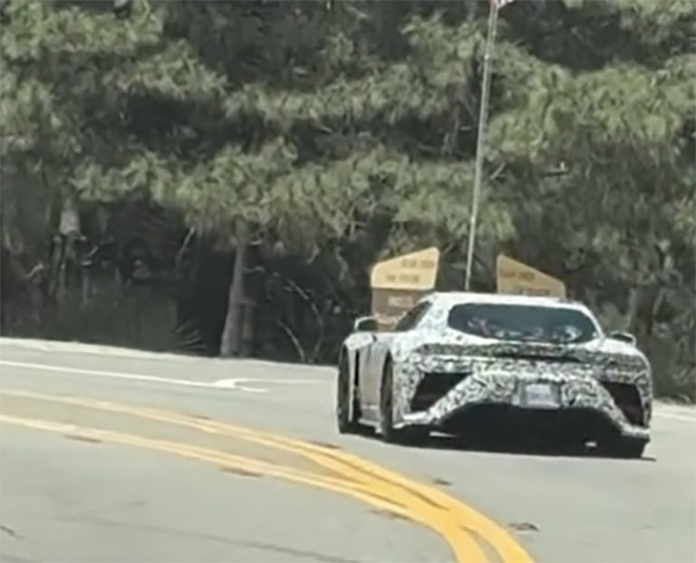 Lexus LFR Prototype Caught Testing in California with AMG GT in Tow ...